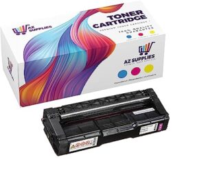 az supplies compatible toner cartridge replacement for ricoh 408338 (m c250h) with ricoh m c250fw, m c250fwb, p c301w - magenta