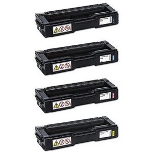 SuppliesMAX Compatible Replacement for Ricoh M-C250FW/M-C250FWB/P-C301W Toner Cartridge Combo Pack (BK/C/M/Y) (Type M-C250H) (40833MP)