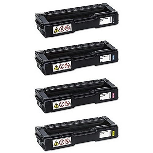 SuppliesMAX Compatible Replacement for Ricoh M-C250FW/M-C250FWB/P-C301W Toner Cartridge Combo Pack (BK/C/M/Y) (Type M-C250H) (40833MP)