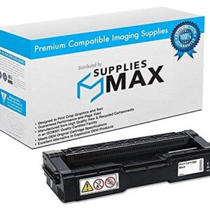 SuppliesMAX Compatible Replacement for Ricoh M-C250FW/M-C250FWB/P-C301W Black Toner Cartridge (6900 Page Yield) (Type M-C250H) (408336)