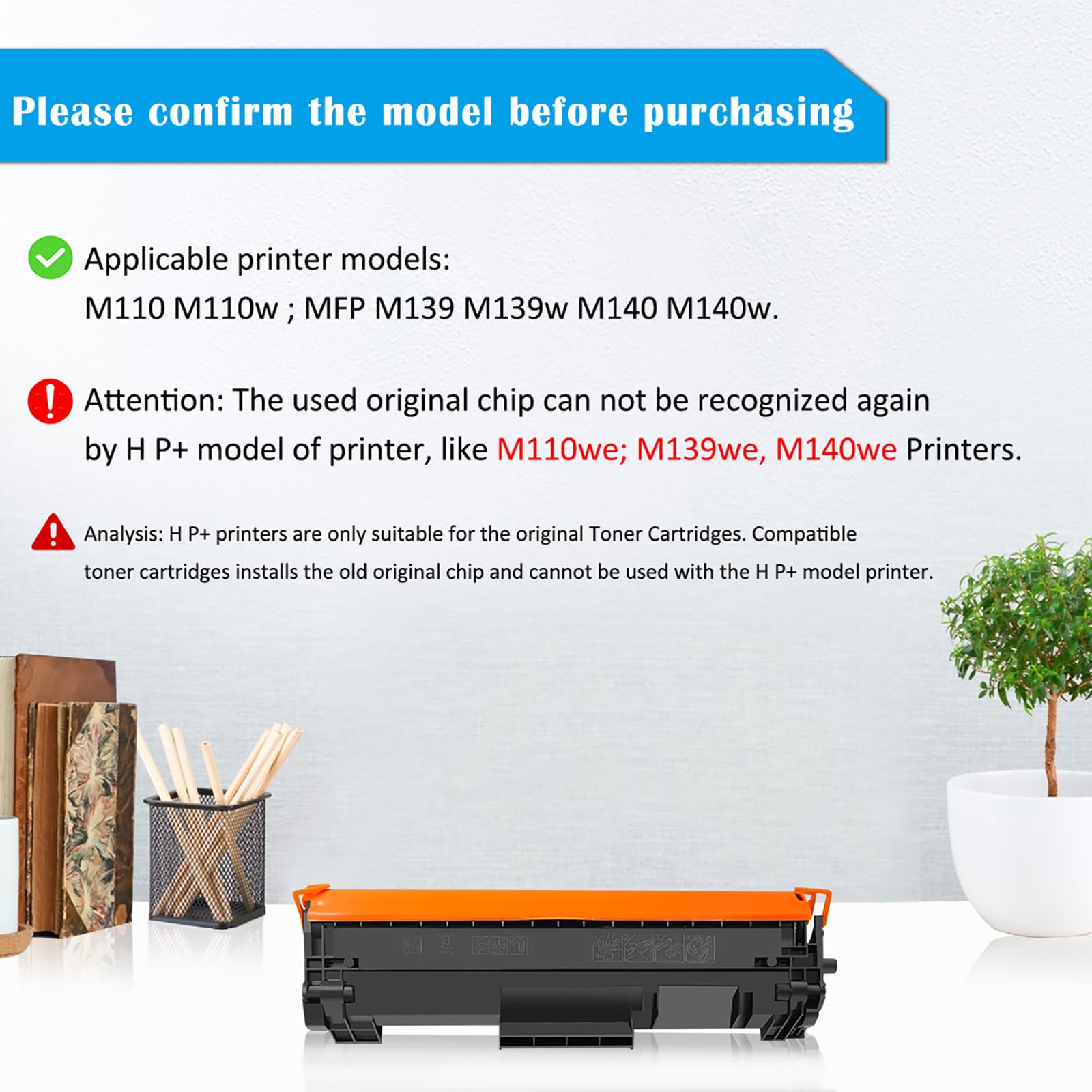 【NO CHIP, with Tool】 141X W1410X ( W1410A, 141A ) Compatible Toner Cartridge Black High Yield for H P M110 M110w; MFP M139 M140 M140w Printer, Not Compatible with M110we, M139we, M140we Printers