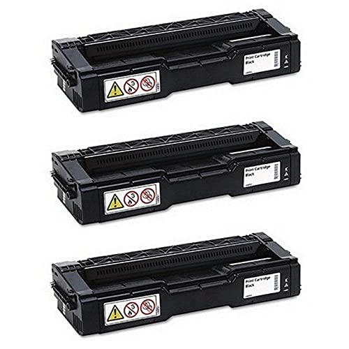 SuppliesMAX Compatible Replacement for Ricoh M-C250FW/M-C250FWB/P-C301W Black Toner Cartridge (3/PK-6900 Page Yield) (Type M-C250H) (408336_3PK)