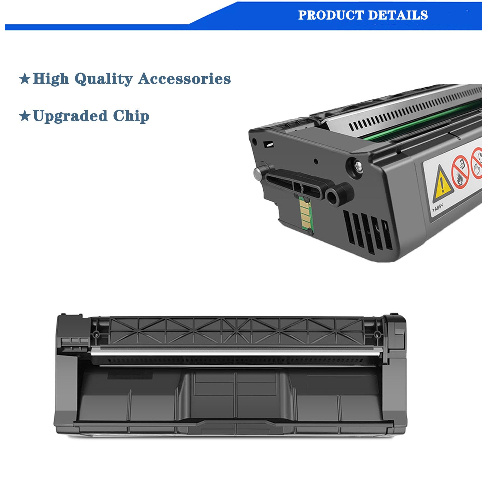 QUNINE Compatible for Ricoh M C250 408348 408349 408350 408351 Toner Cartridge, Large Capacity Work with M C250FW M C250FWB M C251FW P C301W P C311W Printer, High Yield 2,3 Magenta