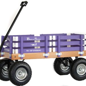 Berlin Flyer Sport Wagon - Model F410 - Amish Made in Ohio, USA - 10" No-Flat Tires (Purple)