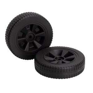 bbq future g437-0037-w1 7" grill wheels replacement parts for charbroil gas grills 463377319 463370719 463448021 463365021, kenmore and other brands grills, black plastic wheel, 2 pack