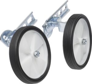 bell spotter 500 flip up training wheels, one size, silver, black