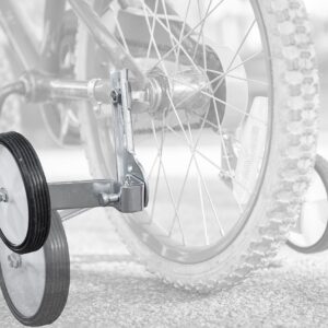 BELL Spotter 500 Flip Up Training Wheels, One Size, Silver, Black