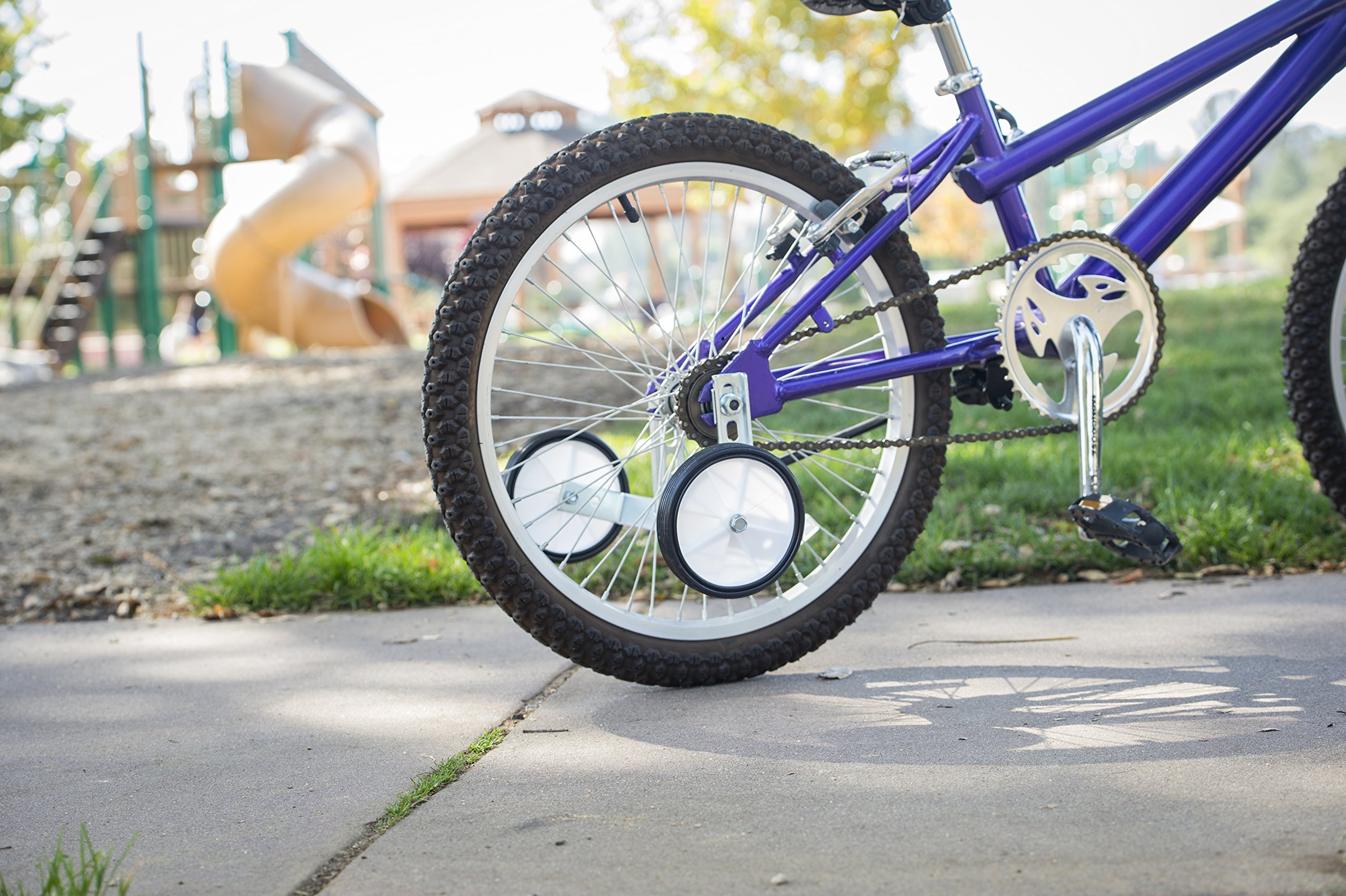 BELL Spotter 500 Flip Up Training Wheels, One Size, Silver, Black