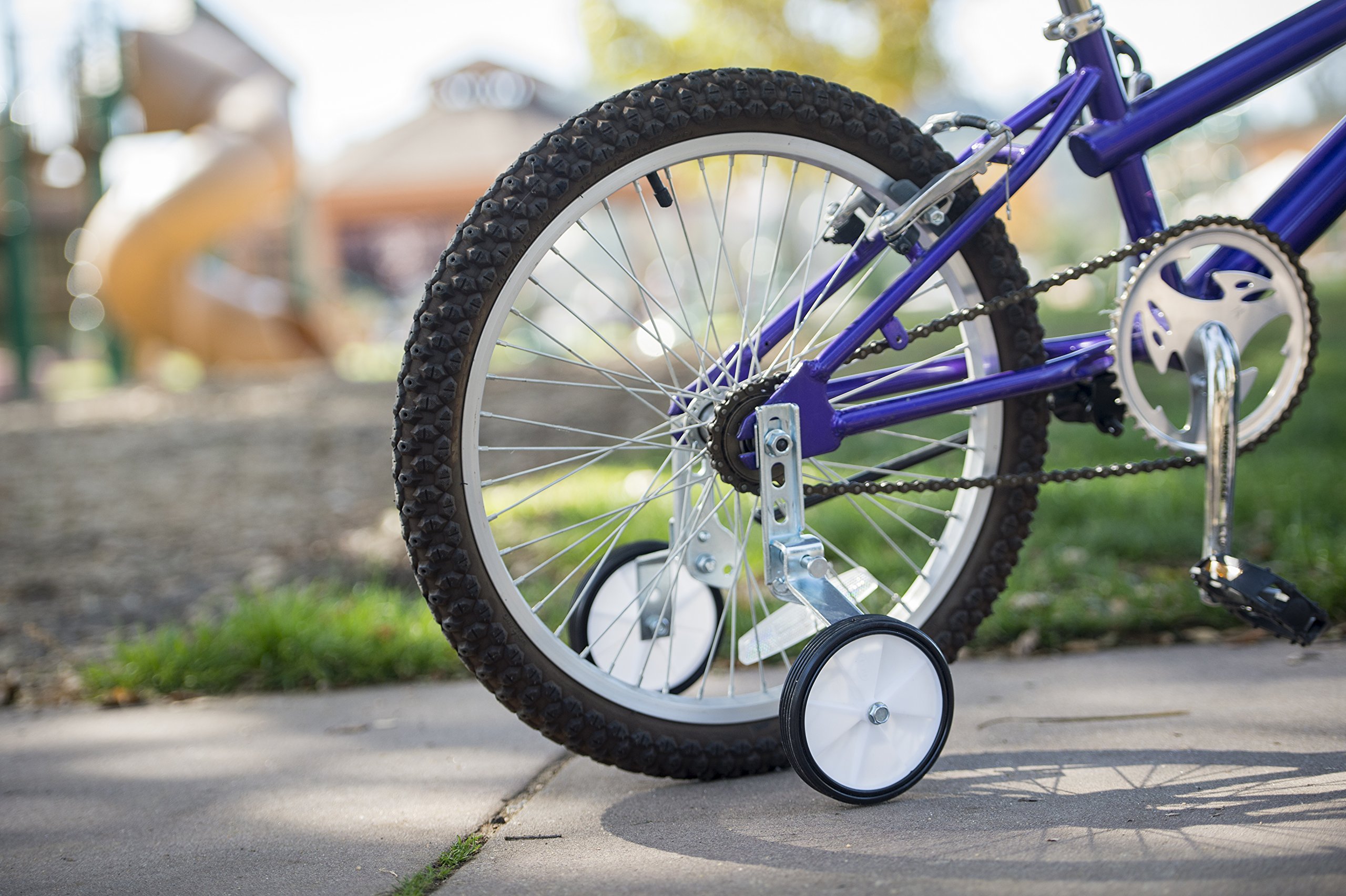 BELL Spotter 500 Flip Up Training Wheels, One Size, Silver, Black