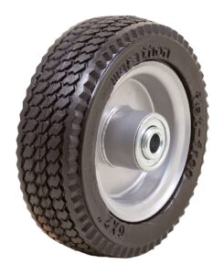 marathon 6x2" flat free, hand truck / all purpose utility tire on wheel, 2.375" centered hub, 1/2" bearings