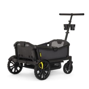 Veer All-Terrain Cruiser XL | Premium Off-Road Wagon Stroller for Babies, Toddlers, and Kids | Push/Pull/Push-Along Steering for Uneven Terrain | JPMA Certified | Lightweight and Collapsible | 4 Seats