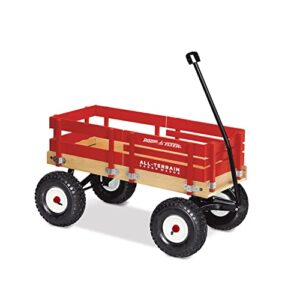 radio flyer all-terrain cargo wagon for kids, garden and cargo, red wagon for ages 1.5+