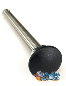 quick release axles for wheelchairs-big round black button. choose your size (1/2" x 4 1/4")