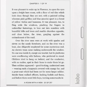 Kobo Libra 2 | eReader | 7” Glare Free Touchscreen | Waterproof | Adjustable Brightness and Color Temperature | Blue Light Reduction | eBooks | WiFi | 32GB of Storage | Carta E Ink Technology | White