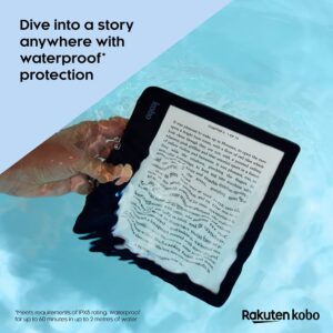 Kobo Libra 2 | eReader | 7” Glare Free Touchscreen | Waterproof | Adjustable Brightness and Color Temperature | Blue Light Reduction | eBooks | WiFi | 32GB of Storage | Carta E Ink Technology | White