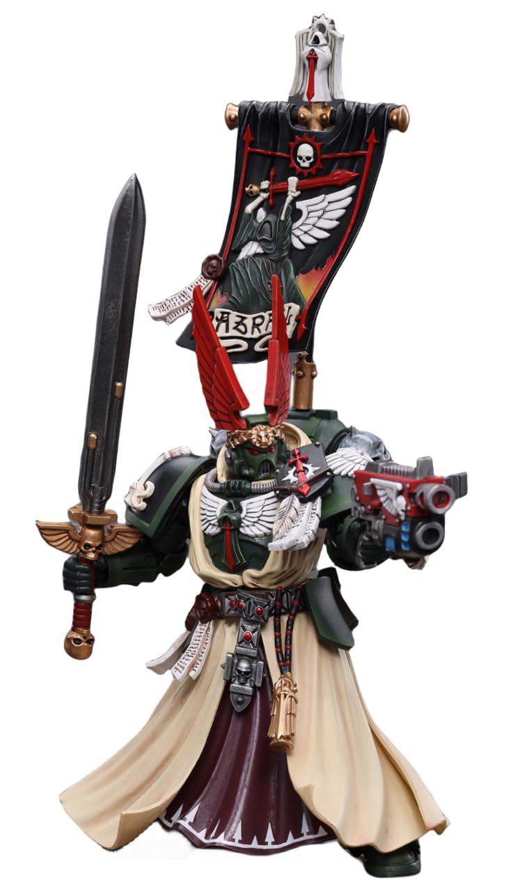 HiPlay JoyToy Warhammer 40K Collectible Figure: Dark Angels Supreme Grand Master Azrael 1:18 Scale Action Figures JT7899 (JT7899 Azrael)