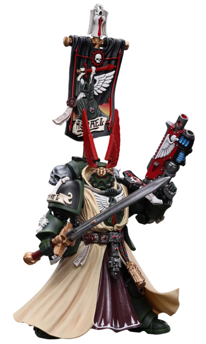 HiPlay JoyToy Warhammer 40K Collectible Figure: Dark Angels Supreme Grand Master Azrael 1:18 Scale Action Figures JT7899 (JT7899 Azrael)