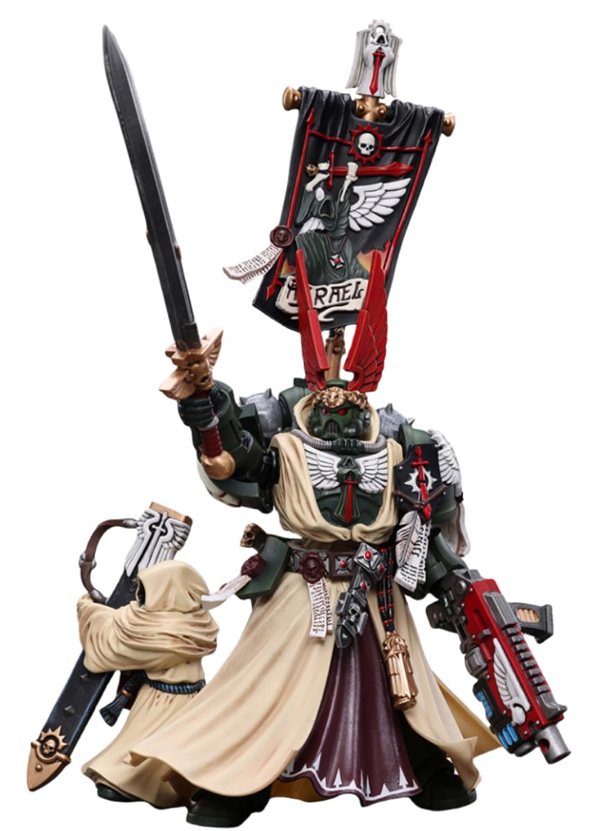 HiPlay JoyToy Warhammer 40K Collectible Figure: Dark Angels Supreme Grand Master Azrael 1:18 Scale Action Figures JT7899 (JT7899 Azrael)