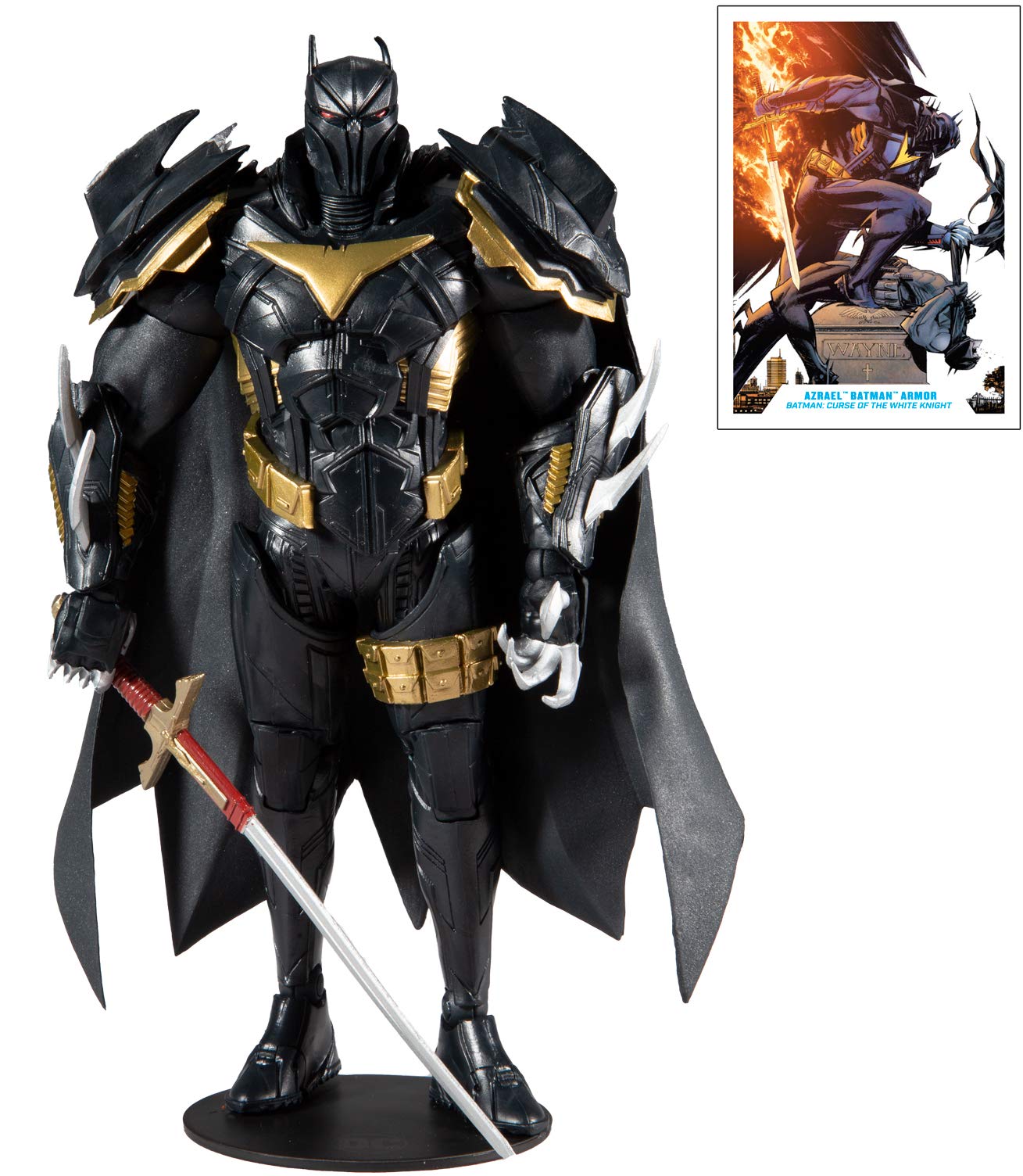 DC Multiverse Azrael in Batman Armor: Batman: Curse of The White Knight 7" Action Figure