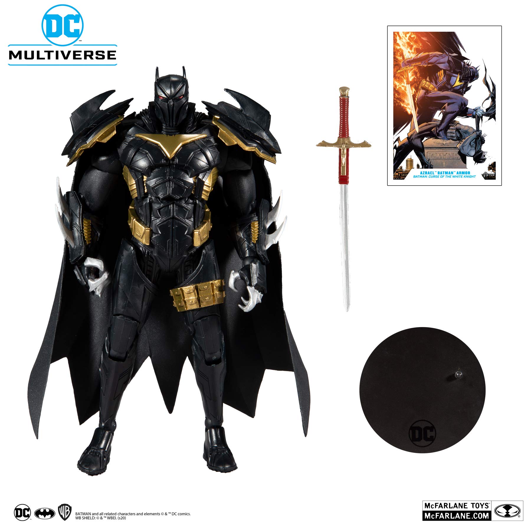 DC Multiverse Azrael in Batman Armor: Batman: Curse of The White Knight 7" Action Figure