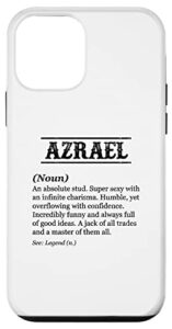 iphone 12 mini azrael - name definition | funny phrase - customized men's case