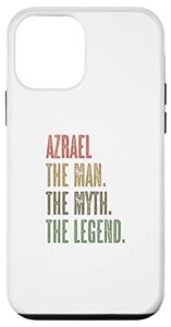 iphone 12 mini azrael the man the myth the legend | funny - men boys name case