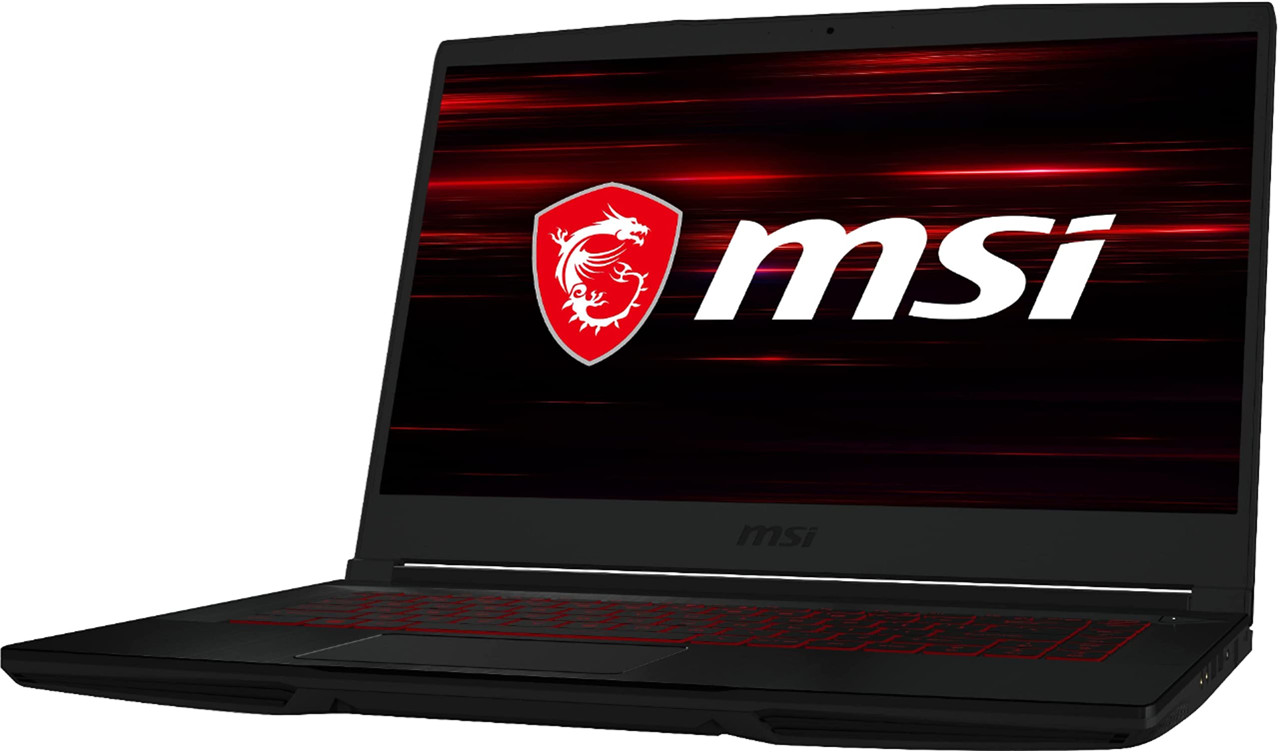 MSI Newest GF63 Premium Gaming Laptop, 15.6"" FHD Thin-Bezel Display,10th Gen Intel Quad-Core i5-10300H, 16GB RAM, 512 GB SSD, GeForce GTX 1650 4GB, Backlit Keyboard, Windows 10, Black