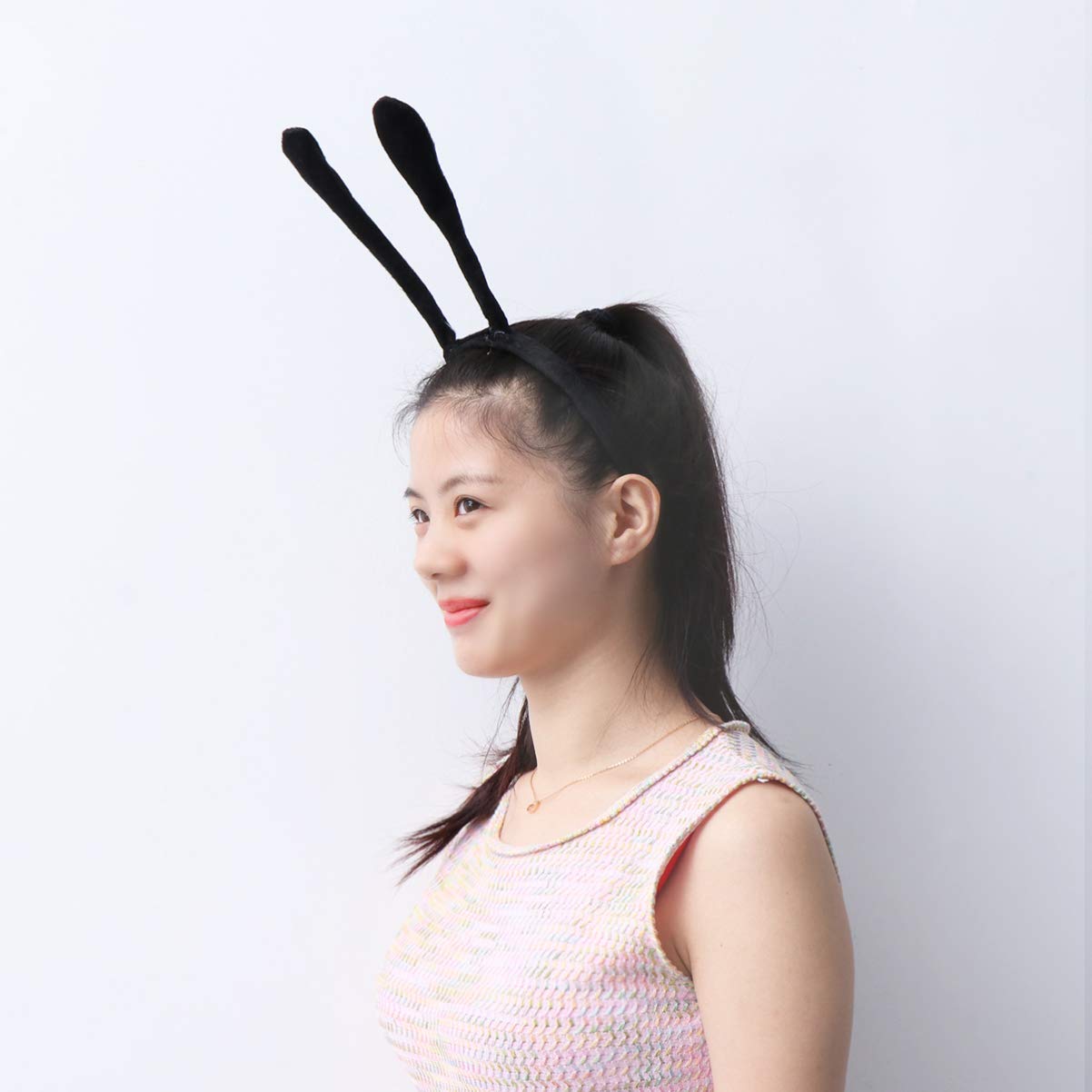 Tentacle Headband Ant Antenna Headband Cartoon Animal Tentacle Hair Bands Hair Hoops Cosplay Party Makeup Headband (Black)