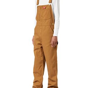 Dickies mens Bib overalls and coveralls workwear apparel, Brown Duck, 30W x 30L US