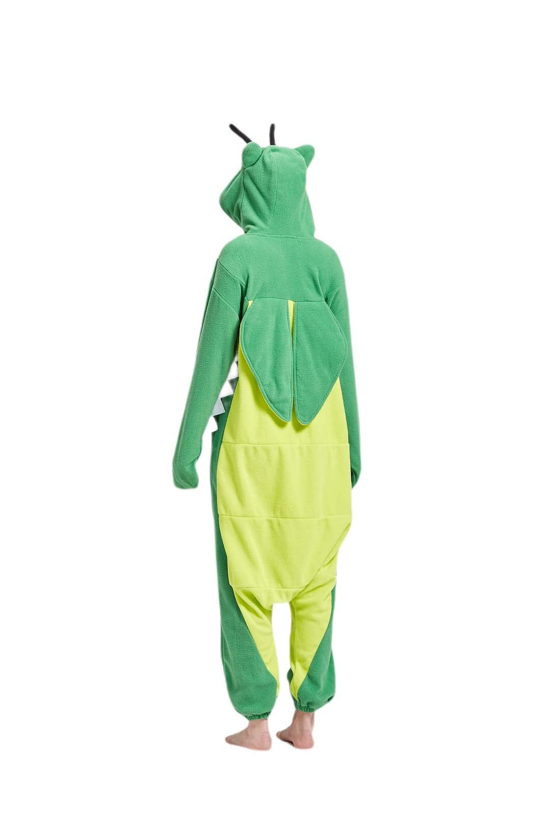 DarkCom Adult Onesie Christmas Pajamas Animal Halloween Costume Green Mantis Cosplay One Piece Unisex Homewear X-Large