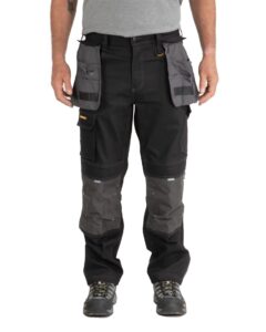 caterpillar men's h2o defender pant (regular and big & tall sizes), black/graphite, 28w x 30l