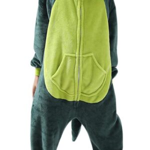 Beskie Kids Onesie Pajamas Unisex Dragon Christmas Halloween Costume Age 2-10 Years （Without Slipper ） Green