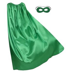 dongyics unisex adults diy capes superhero costume for women and men (green, large)