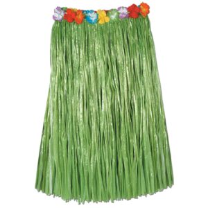 beistle adult artificial green grass hula skirt