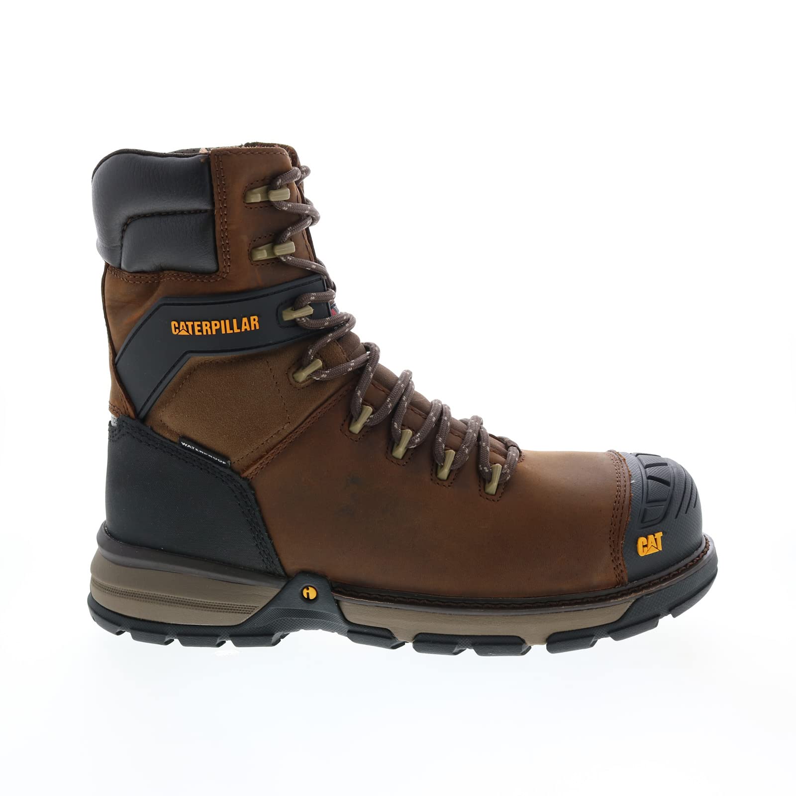 Caterpillar Excavator Superlite 8" Waterproof Thinsulate Insulation Nano Toe Dark Brown 11.5 D (M)