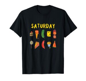 hungry caterpillars samedi funny fruit lover vegan t-shirt