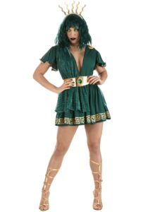 fun costumes women's stunning medusa costume dress large green