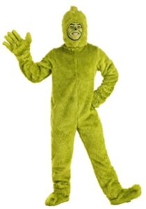 fun costumes adult dr. seuss grinch open face costume medium