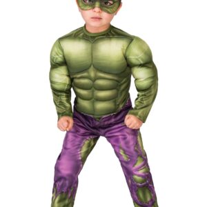 Rubie's baby boys Marvel Super Hero Adventures Deluxe Infant and Toddler Costumes, Hulk, Toddler US