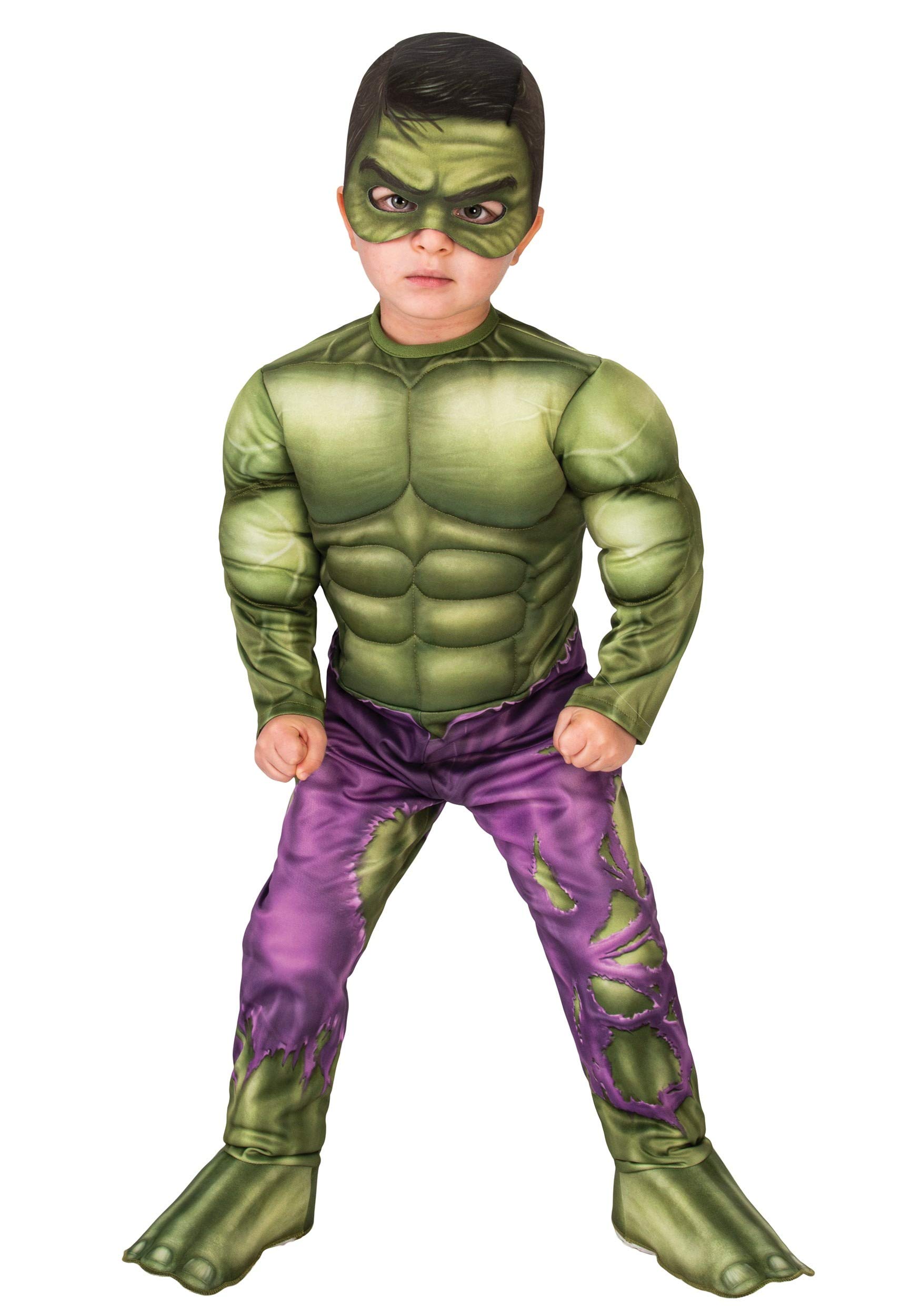 Rubie's baby boys Marvel Super Hero Adventures Deluxe Infant and Toddler Costumes, Hulk, Toddler US