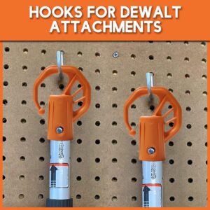 FLEXI RODS 3 Pack Heavy Duty Garage Storage Hooks Shed Hooks Suit for Stihl Kombi Attachments, Power Tool Holder Organizer Hangers for Grass Trimmer, Hedge Trimmer, Garage Wall, Garage Trimmer