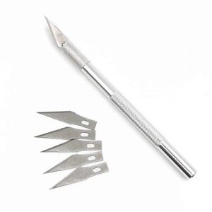 ofixo metal handle scalpel, blade knife wood paper cutter craft pen knives,engraving diy hand tools