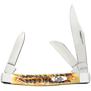 case xx wr pocket knife 6.5 bonestag® medium stockman, item 65335, length closed 3 1/4 inch (6.5344 ss)