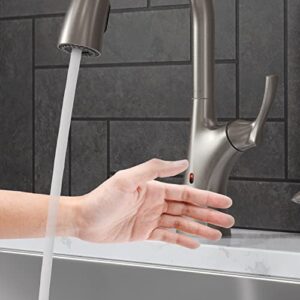 Pfister Masey Touchless Kitchen Faucet with Pull Down Sprayer and Soap Dispenser, Single Handle, High Arc, Spot Defense Stainless Steel Finish, F529EMCGS