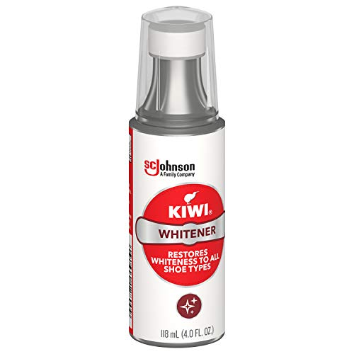 KIWI Shoe Whitener | For Leather, Vinyl, Canvas, Nylon and More | 4 Fl Oz | Includes Sponge Applicator