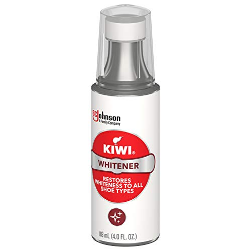 KIWI Shoe Whitener | For Leather, Vinyl, Canvas, Nylon and More | 4 Fl Oz | Includes Sponge Applicator