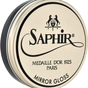 SAPHIR Medaille d’Or Mirror Gloss - Natural Wax Polish for Leather Shoes & Boots - Black