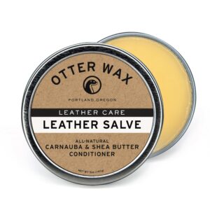 otter wax leather salve | 5oz | all-natural universal conditioner | made in usa …