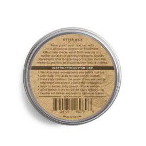 Otter Wax Boot Wax | 2oz | All-Natural Leather Waterproofer | Made in USA