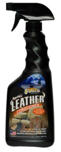 gliptone professional car care leather conditioner spray for leather car interiors, seats, bags, boots, jackets and more, 17 oz